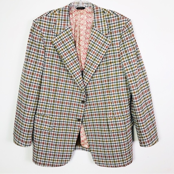 Prestiege Clothing | Jackets & Coats | Vintage Checkered Blazer With ...